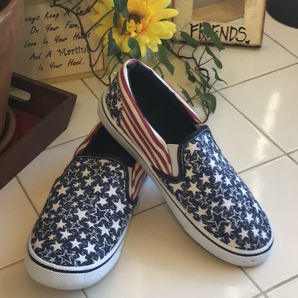 Basic Editions | Shoes | Basic Editions Patriotic Loafers | Poshmark